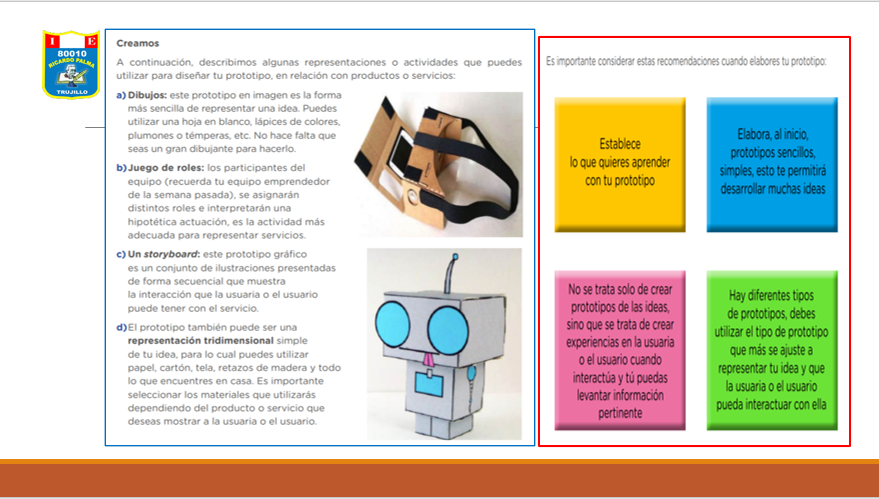 Primero_EPT: SESIÓN 13 DESIGN THINKING: PROTOTIPAR