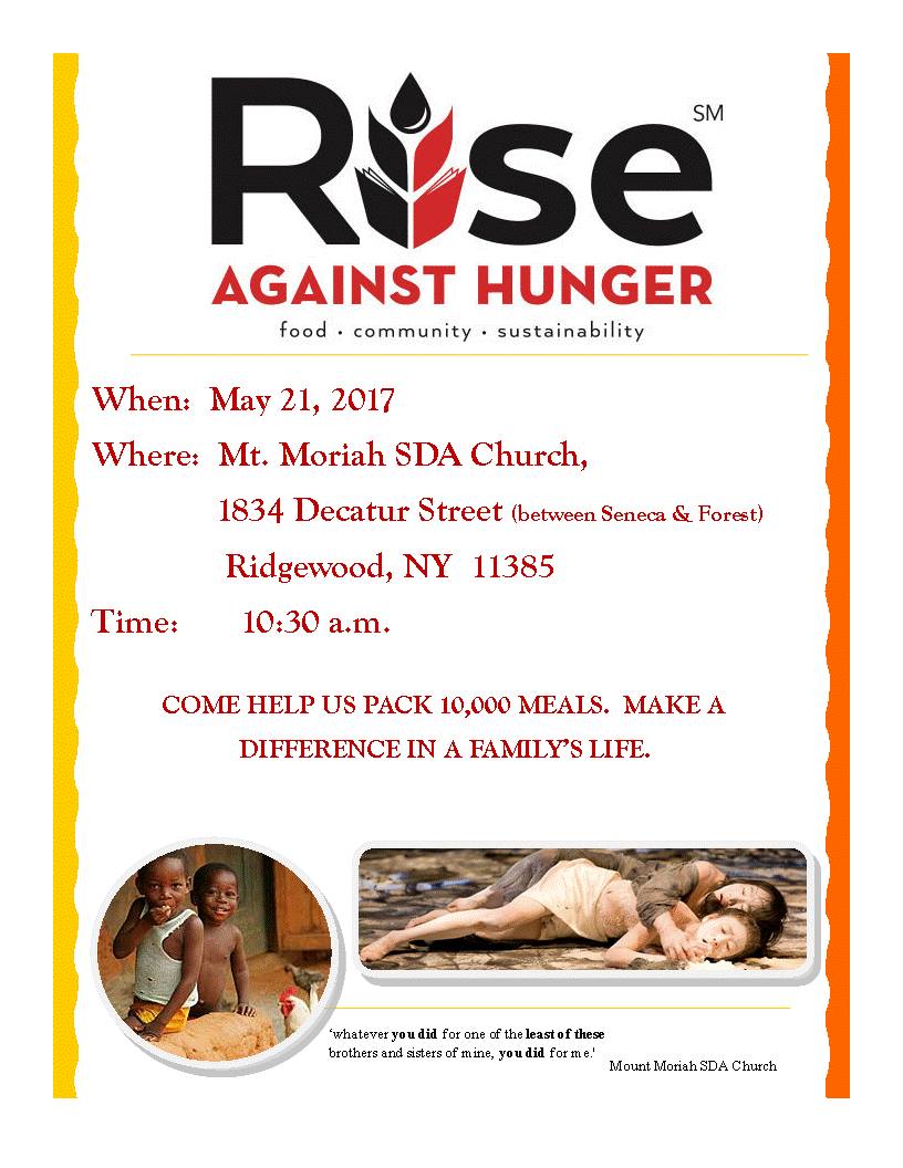 Make Life More Abundant!: ADOPT A CHURCH AND RISE AGAINST HUNGER