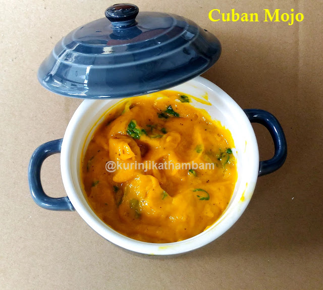 Cuban Mango Mojo | Mango Recipes ~ Kurinji Kathambam