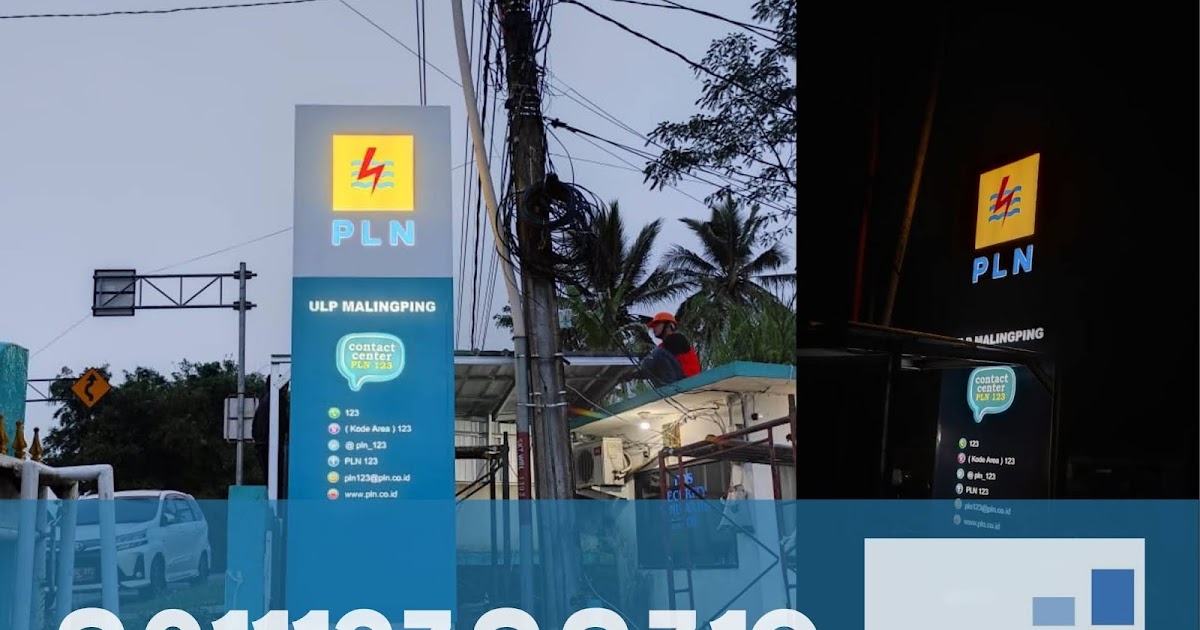 Pembuatan Totem PLN | Pylon Sign Serang 081112520816