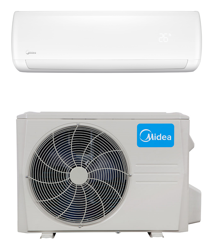 All New Mini Split Ductless HeatPump Systems: Midea 12000 BTU 20.4 SEER ...
