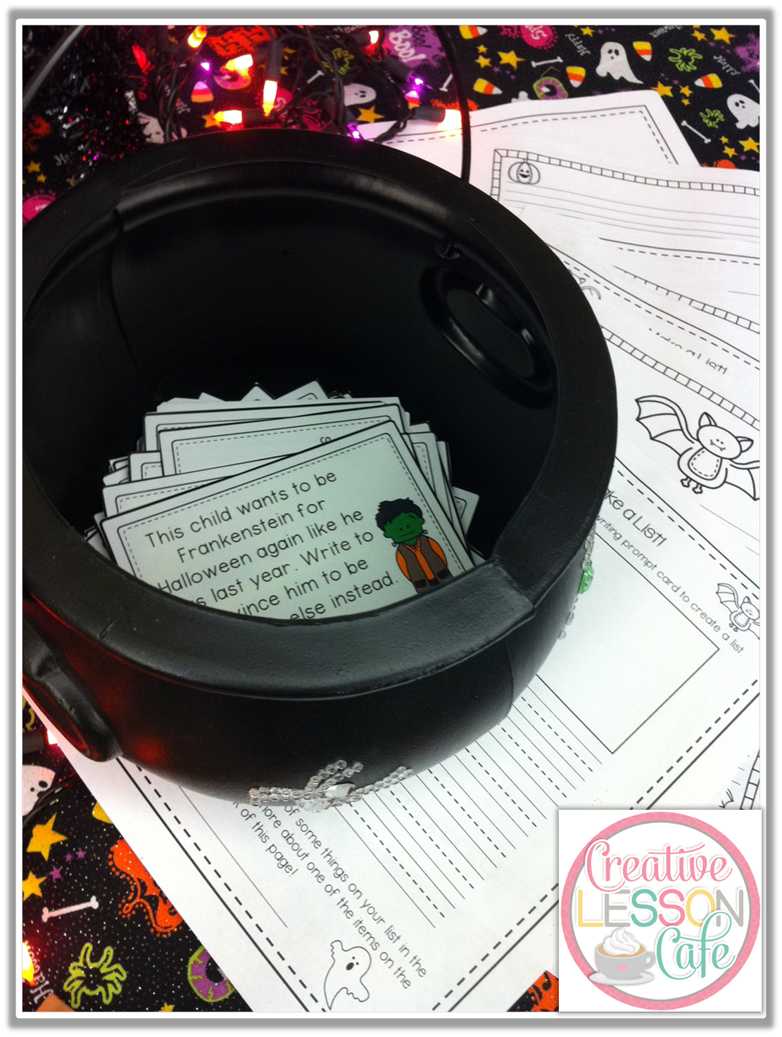 Creative Lesson Cafe: October Writing Center with a Little Bling!