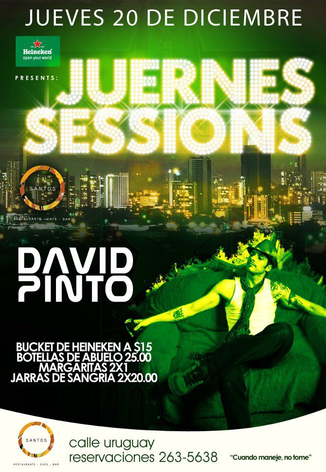 DJ DAVID PINTO en SANTOS. ~ ElectronicaPanama.com... La Electronica al 100%