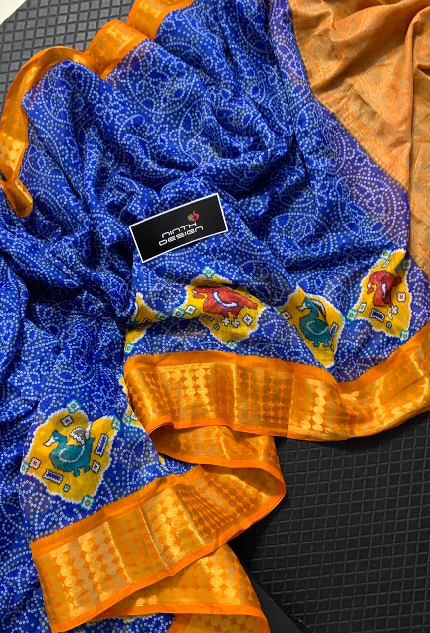 Pretty Bandini design jute sarees