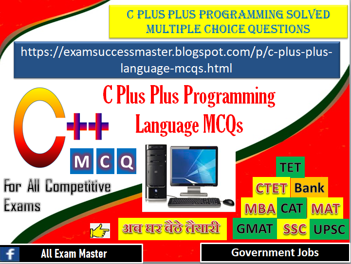 All Exam Master: Programming Language C++ MCQ SET-26
