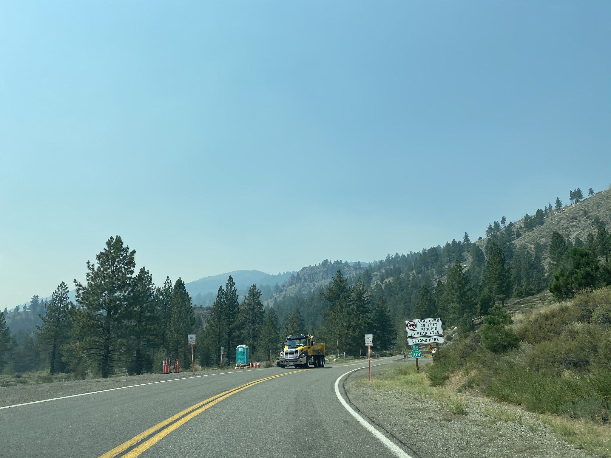 Trans-Sierra Highways; California State Route 108 over Sonora Pass