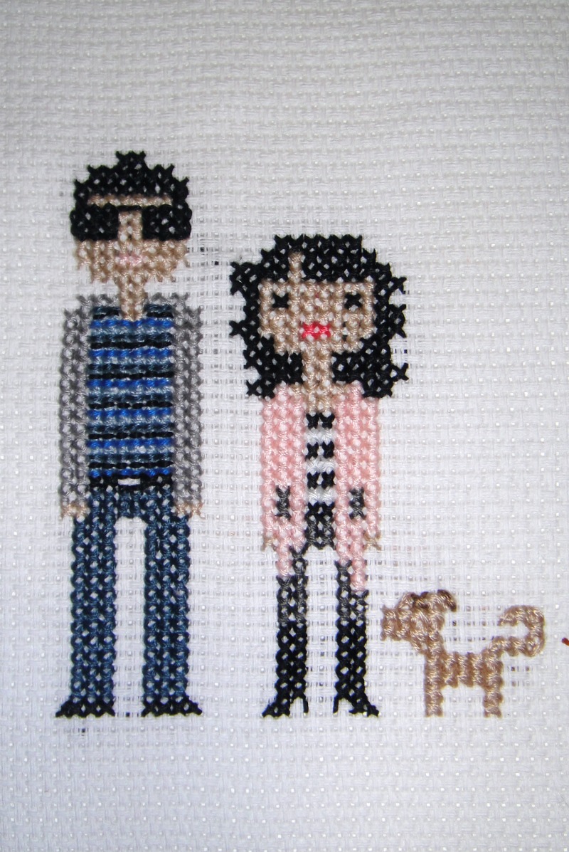 @ carlasdeleon: cross-stitch portraits