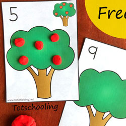 Free Apple Theme Math & Literacy Printables for Preschoolers ...