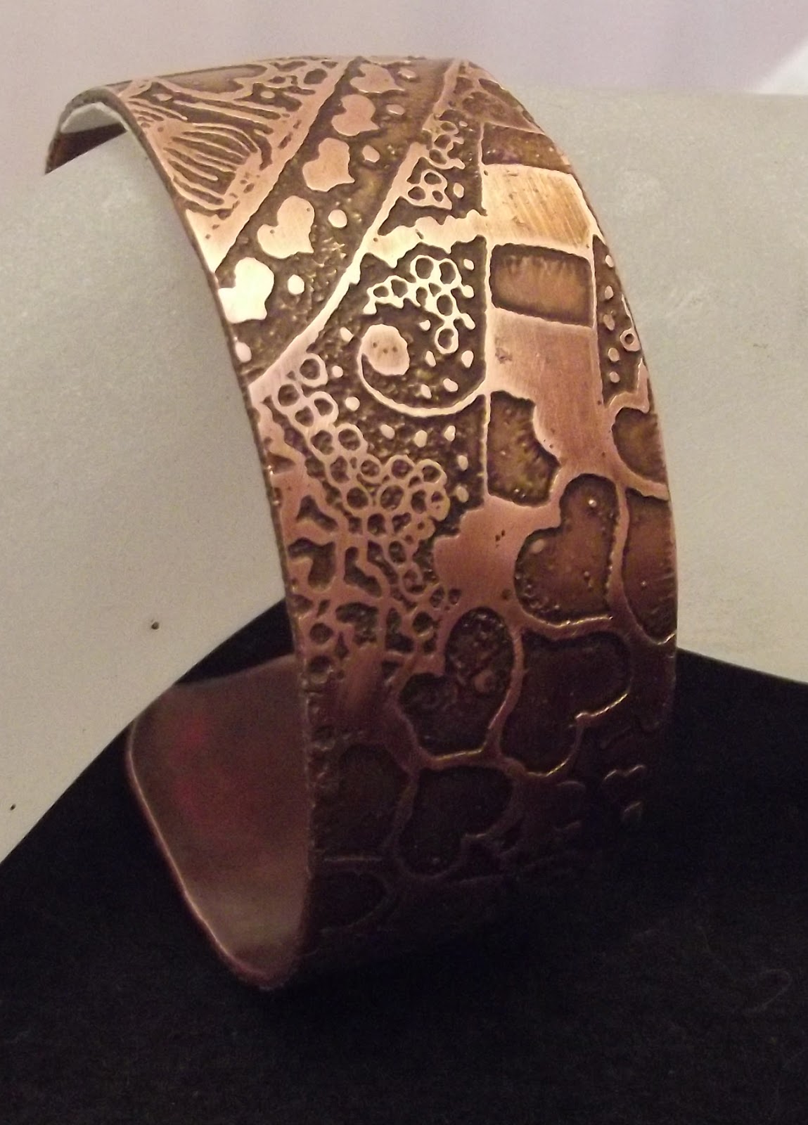 DEBORAHREAD.COM: GIVE-AWAY MARCH 2012 - COPPER ETCH BRACELET