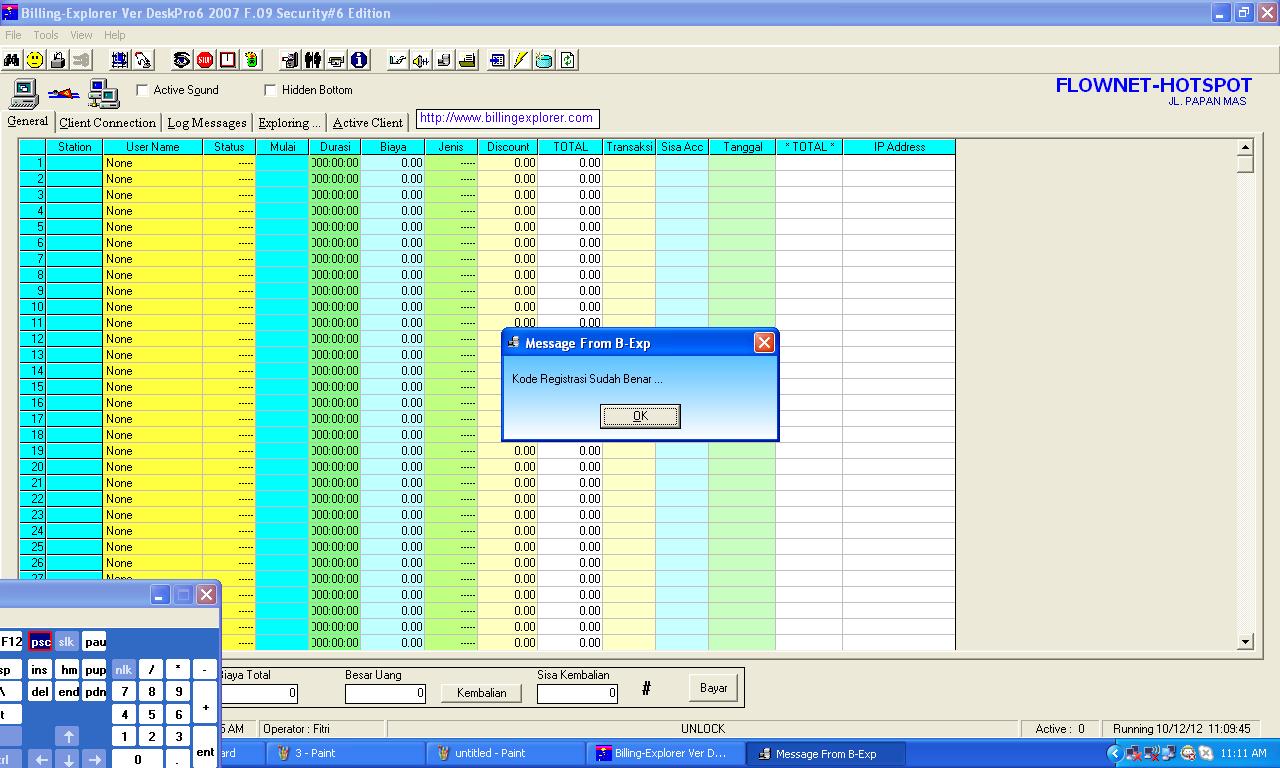 Tutorial lengkap setting Billing Explorer Deskpro 2007