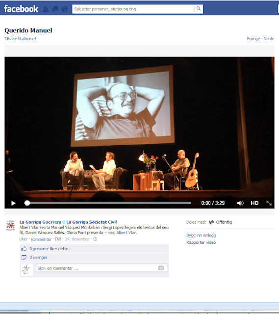 Asociación de Estudios Manuel Vázquez Montalbán: Querido Manuel, la ...