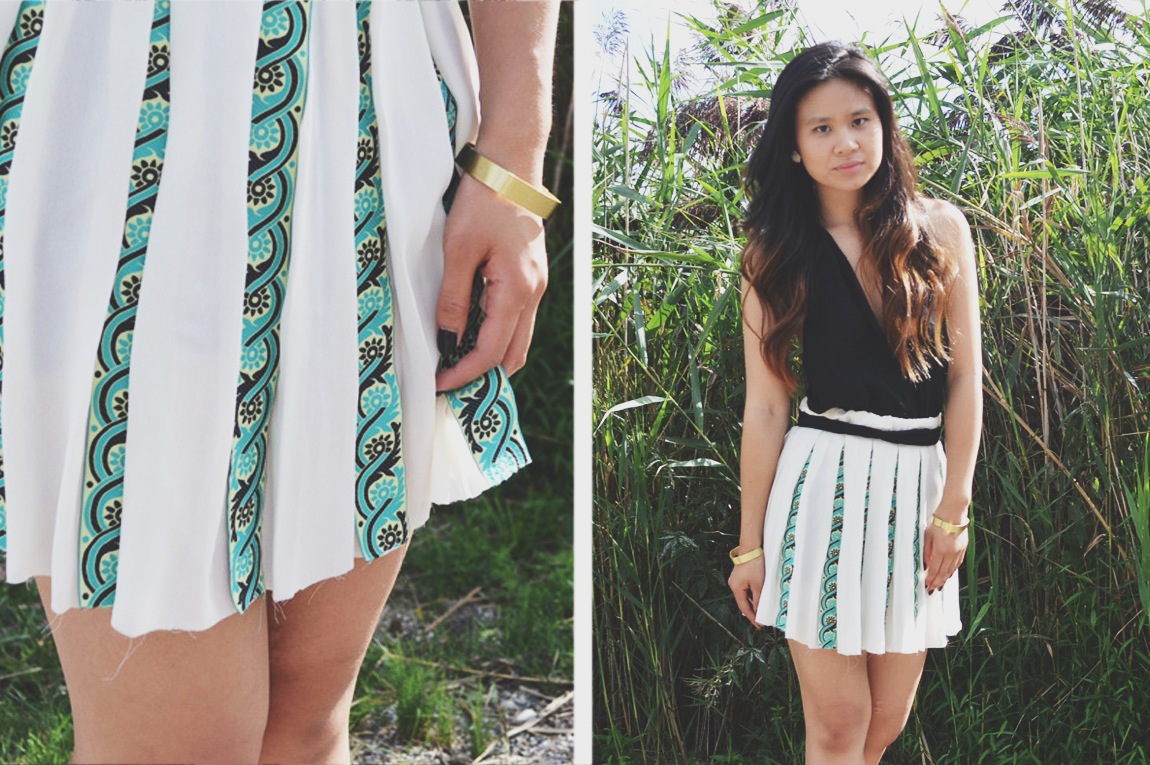 diy: Ribbon Pleated Skirt