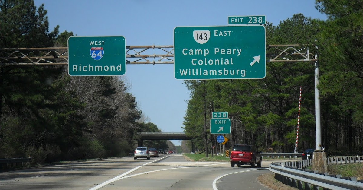 Luke's Signs: I-64 & Route 143 - Williamsburg, VA (Camp Peary)