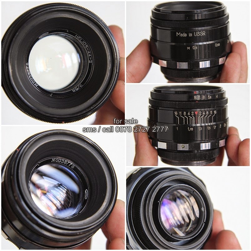 HELIOS 44-2 KMZ red white 58mm F2 | lensa manula