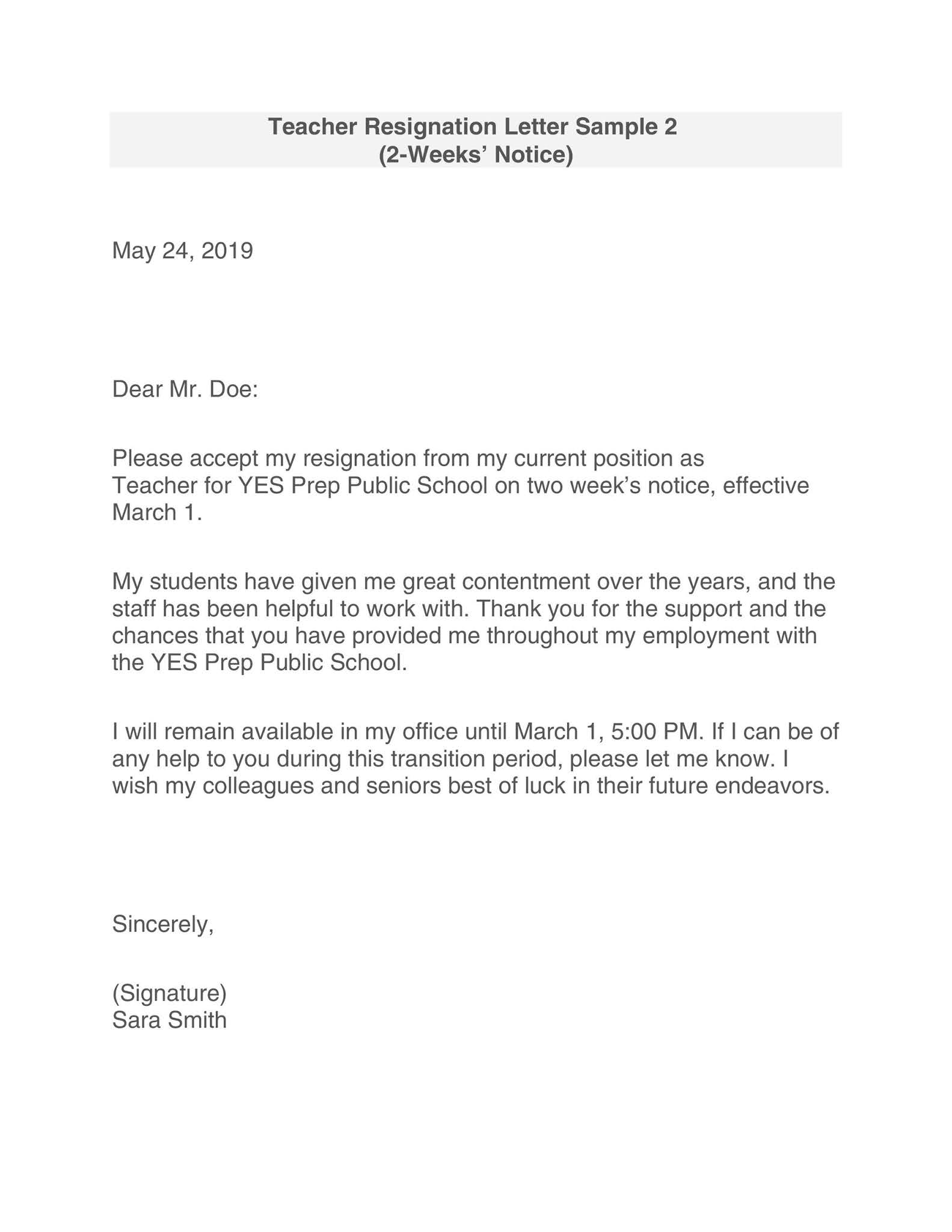 Resignation Letter Sample With Reason Formal Letters Resignation Letter Sample With Reason Formal Letters