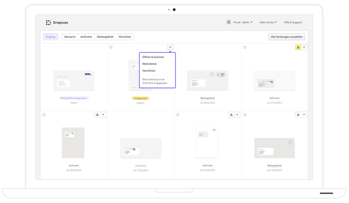 Die besten Post Scan Service Anbieter - digitale Briefkästen im ...