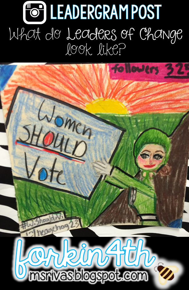 forkin4th: Inspiring Leaders with Leadergram! (Leader in Me Bulletin Board)