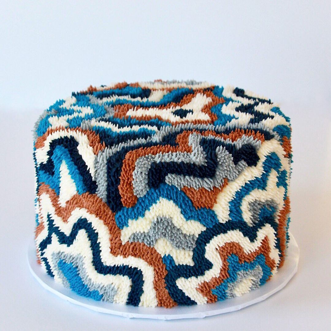 Cake designs inspired by home floor rug designs. | MÉLÒDÝ JACÒB