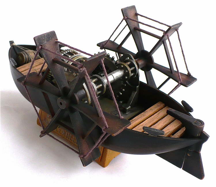 The Great Canadian Model Builders Web Page!: Leonardo da Vinci Paddle Boat