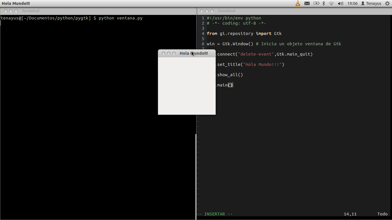 Tutorial Python Gtk3 Hola Mundo Tiempo De Tux