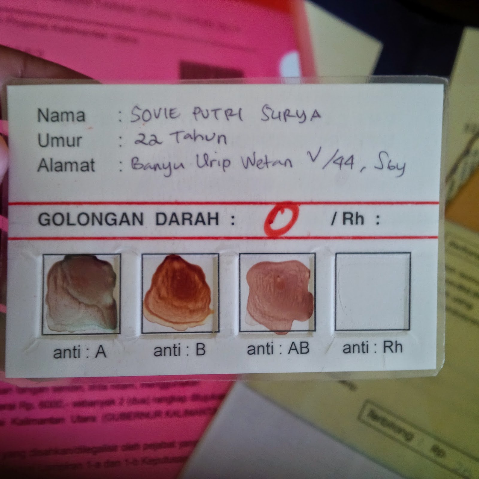 Tes Golongan Darah di PMI Surabaya | Redblack Blog