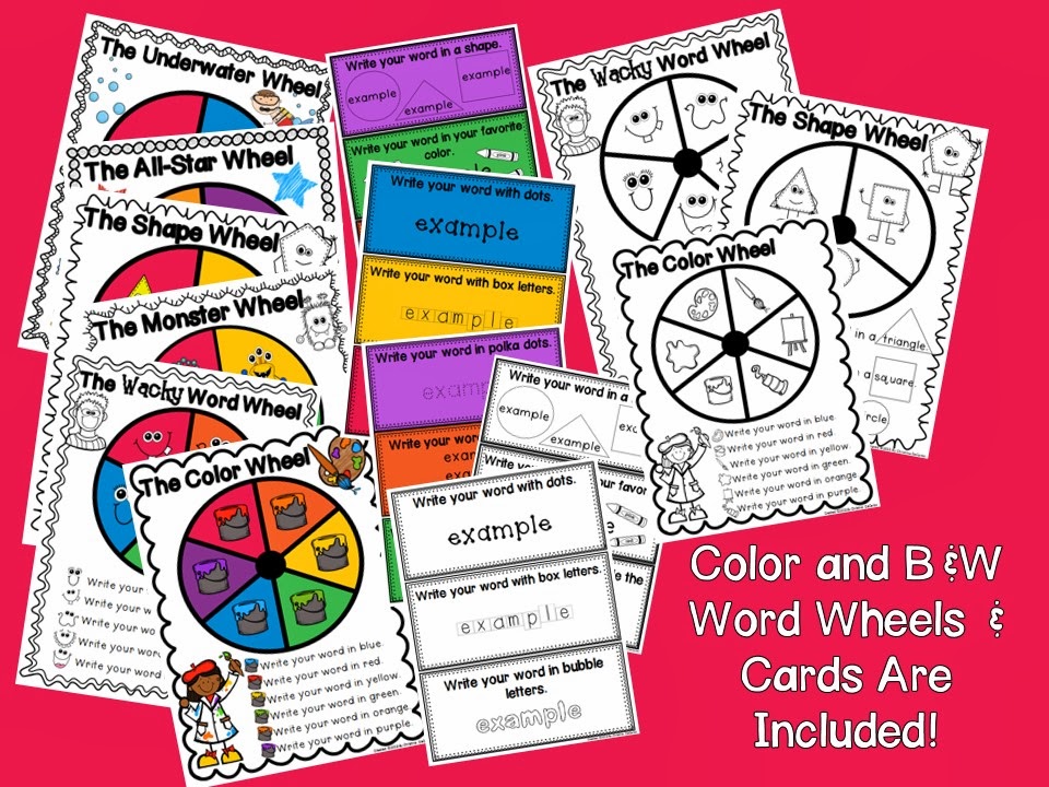 Word Work Wheels: Spice Up Your Word Work Center! - Miss DeCarbo