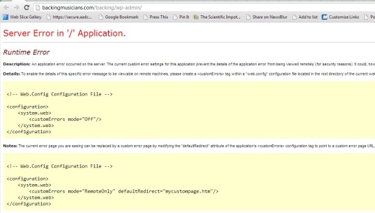 Technology Head: Godaddy WIMP Wordpress Web.Config Error To LAMP Parent ...