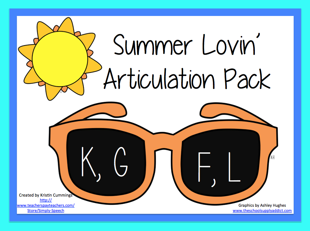 Summer Lovin' Articulation! | Simply Speech