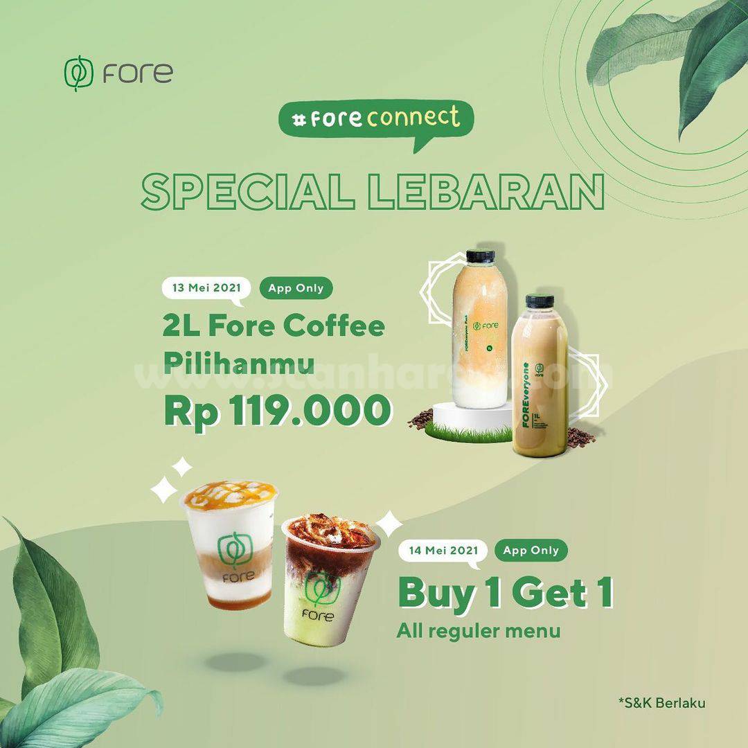 Promo Fore Coffee Spesial Lebaran - Beli 1 Gratis 1 - scanharga