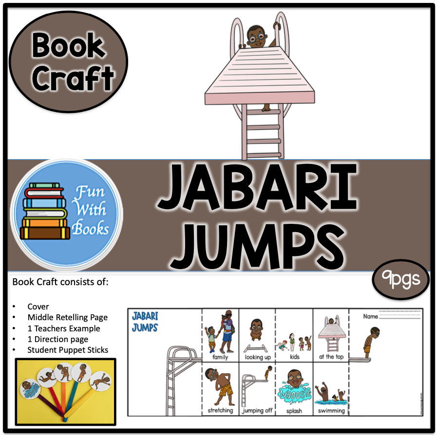 JABARI JUMPS BOOK CRAFT ~ Book Units by Lynn