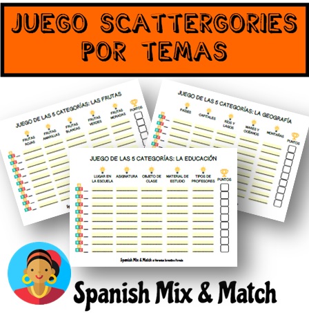 LACLASEDEELE: EL JUEGO DE LAS CATEGORÍAS EN ESPAÑOL