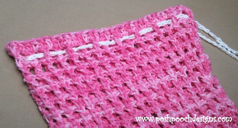 Posh Pooch Designs : Small Mesh Drawstring Bag Crochet Pattern | Posh ...