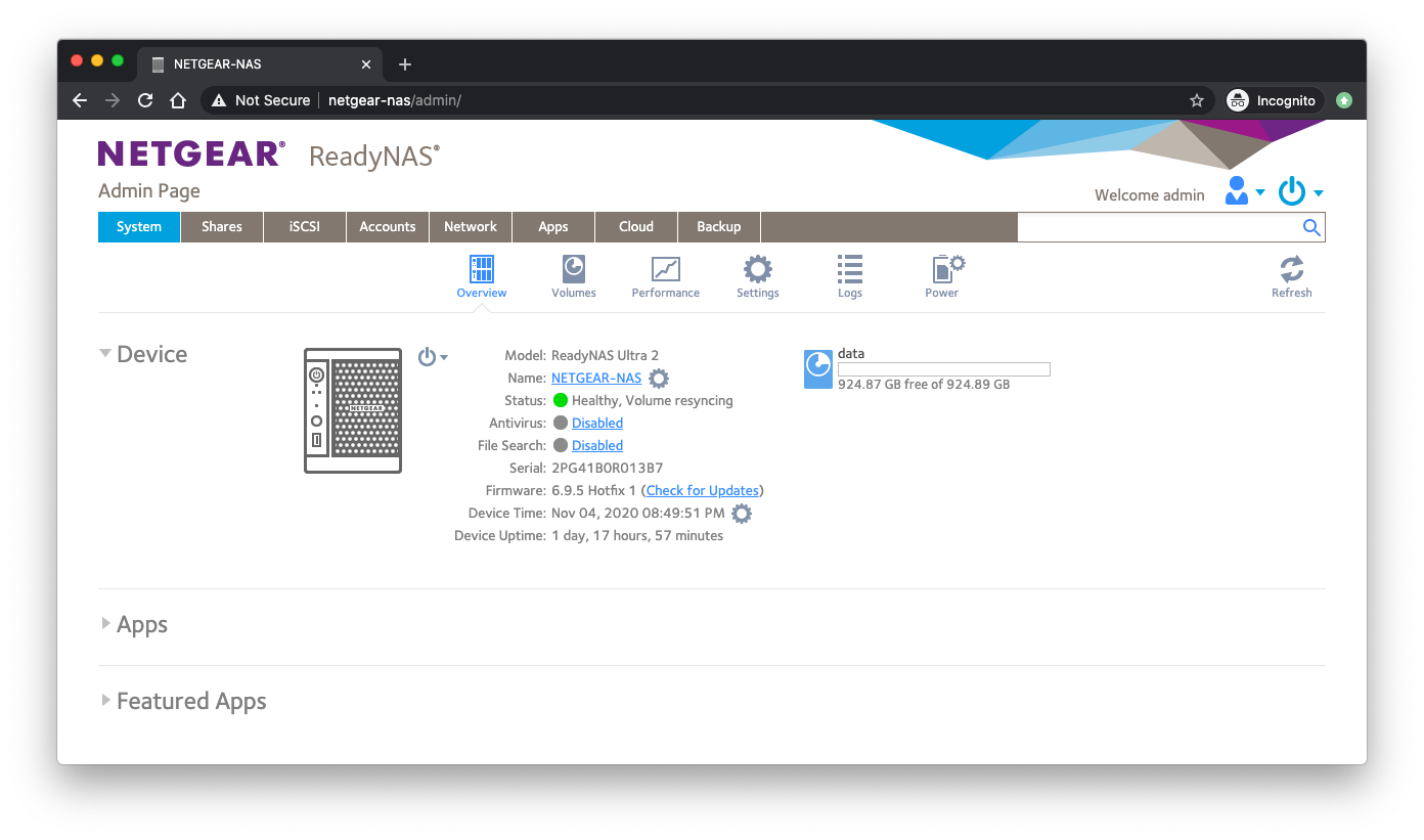 Chris C: Upgrading ReadyNAS Ultra 2 from RAIDiator 4.2.31 to ReadyNAS ...