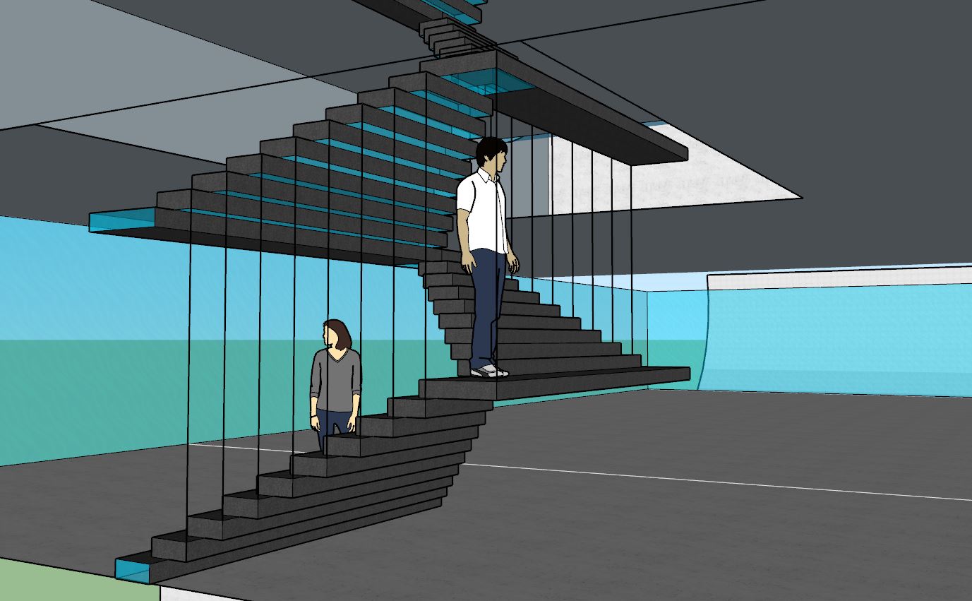 Natalie Arch1101 Blog: Week 2: Stair Models and Sections - Developed Stairs