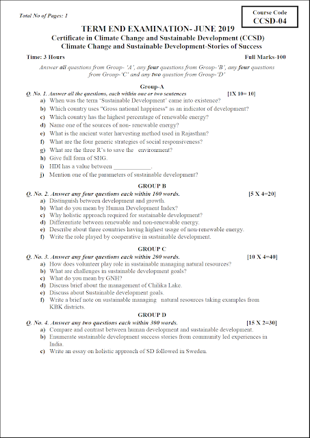 OSPU CCSD Climate Change and Sustainable Development-Stories of Success ...