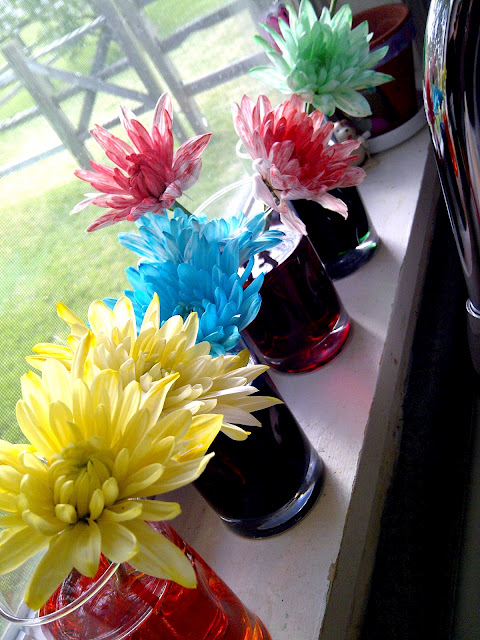 EtsyKids: Science Experiment: Dyed Flowers