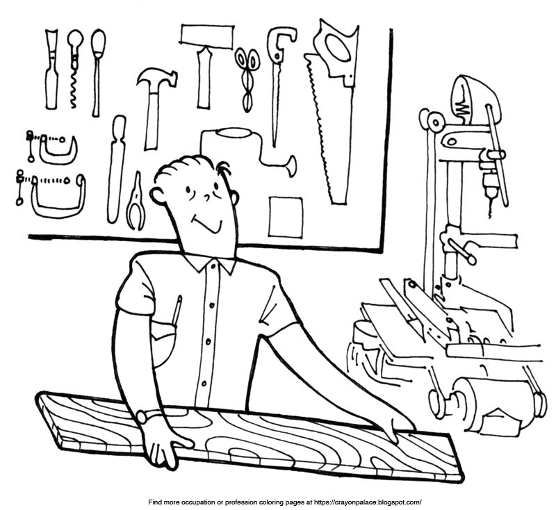 Carpenter Tools Colouring Pages Sketch Coloring Page Carpenter Tools Colouring Pages Sketch Coloring Page