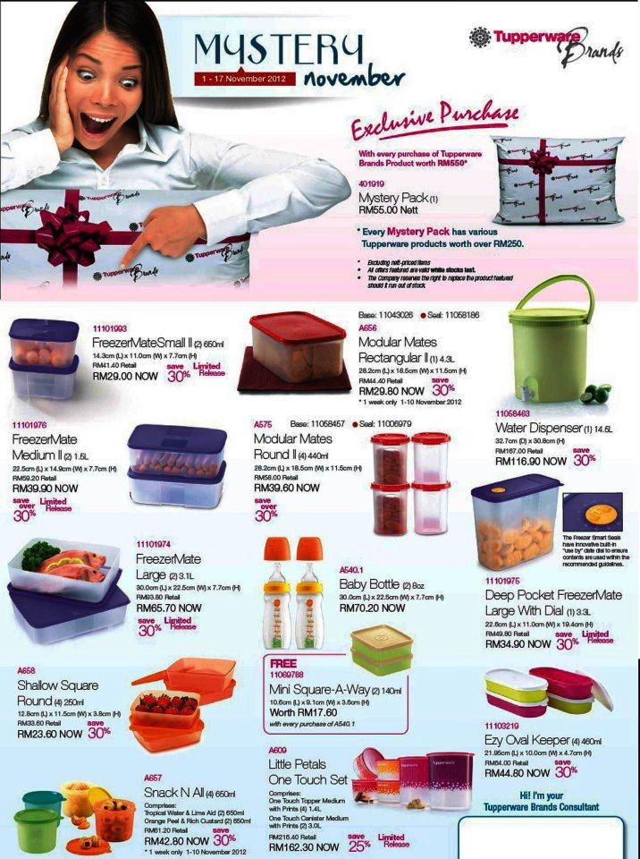 Za Tupperware Malaysia : E-Leaflet 1 - 17 November 2012