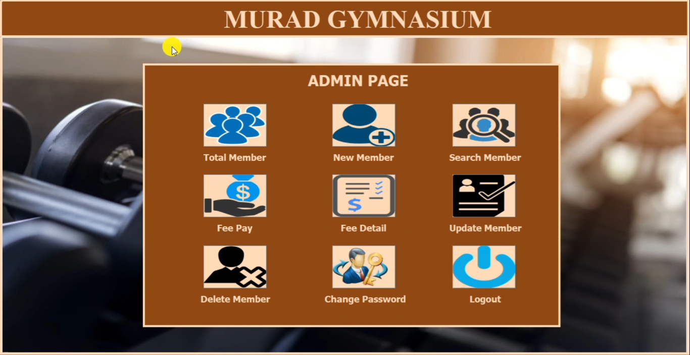 Gym Management System Project Using Java And Mysql