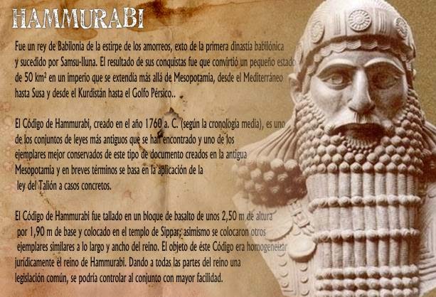 Historia del Arte y Cultura: CÓDIGO DE HAMMURABI Y DE MOISÉS