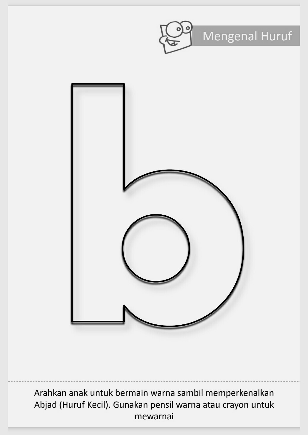 Buku Anak Mewarnai Abjad Huruf Kecil - NNCH Store