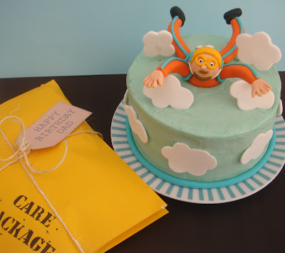 butter hearts sugar: Skydive Cake