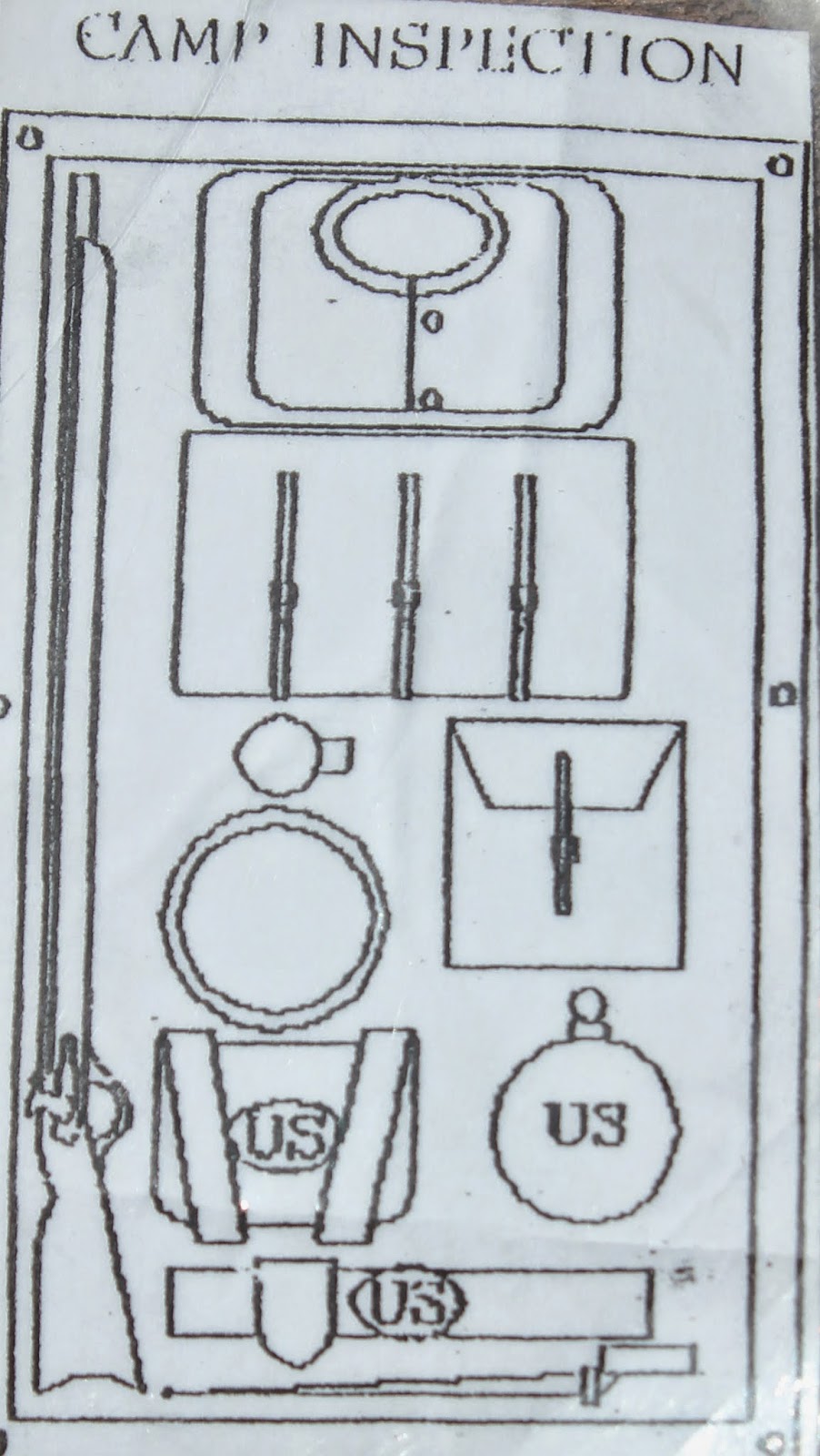 The Company 'Q' Dispatches: 1860's Regulation US Army Inspection Layout