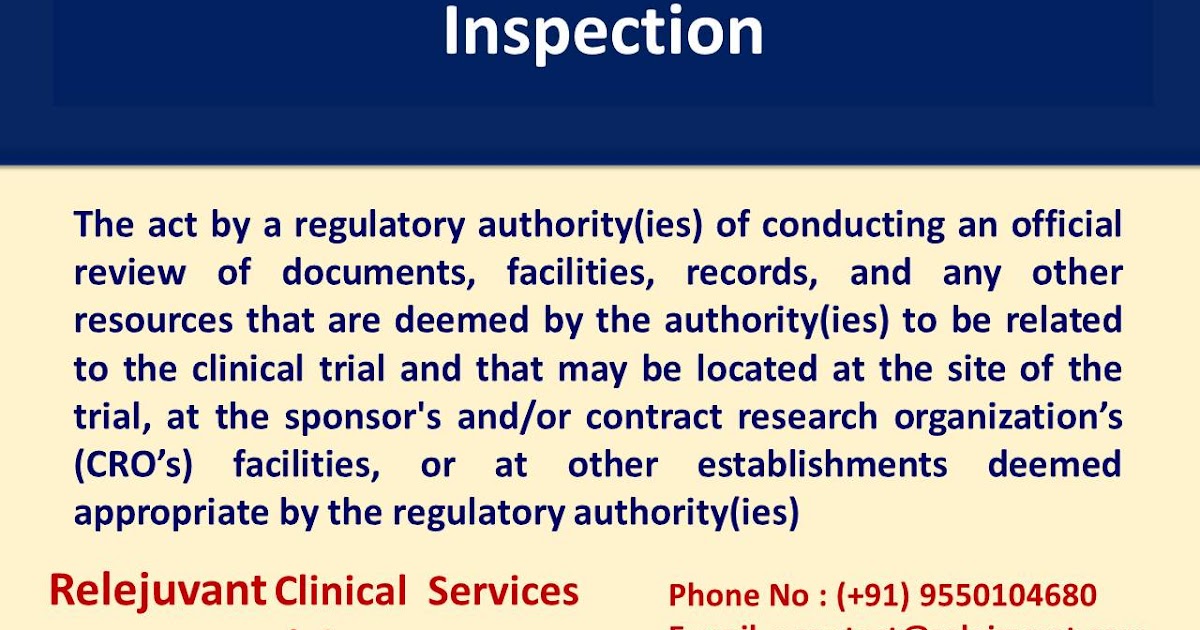 Definition of Inspection | Relejuvant Clinical Services