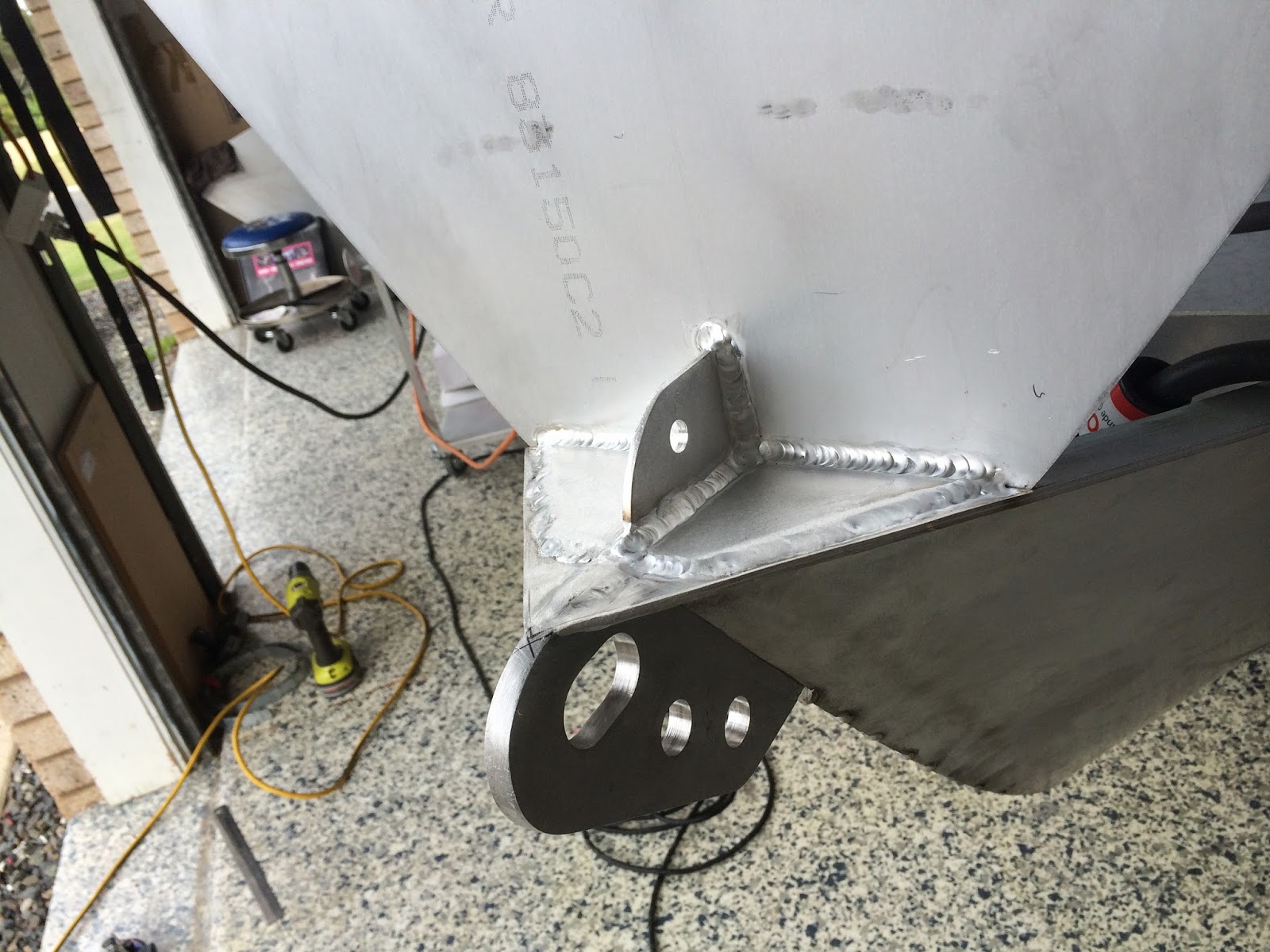 CNC Marine 5m (5.75 Overall) Plate Boat Build: Sides on. Anchor well ...