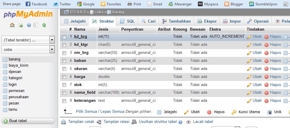 Cara Membuat Tabel Pada Localhost MYSQL | Study Club Share