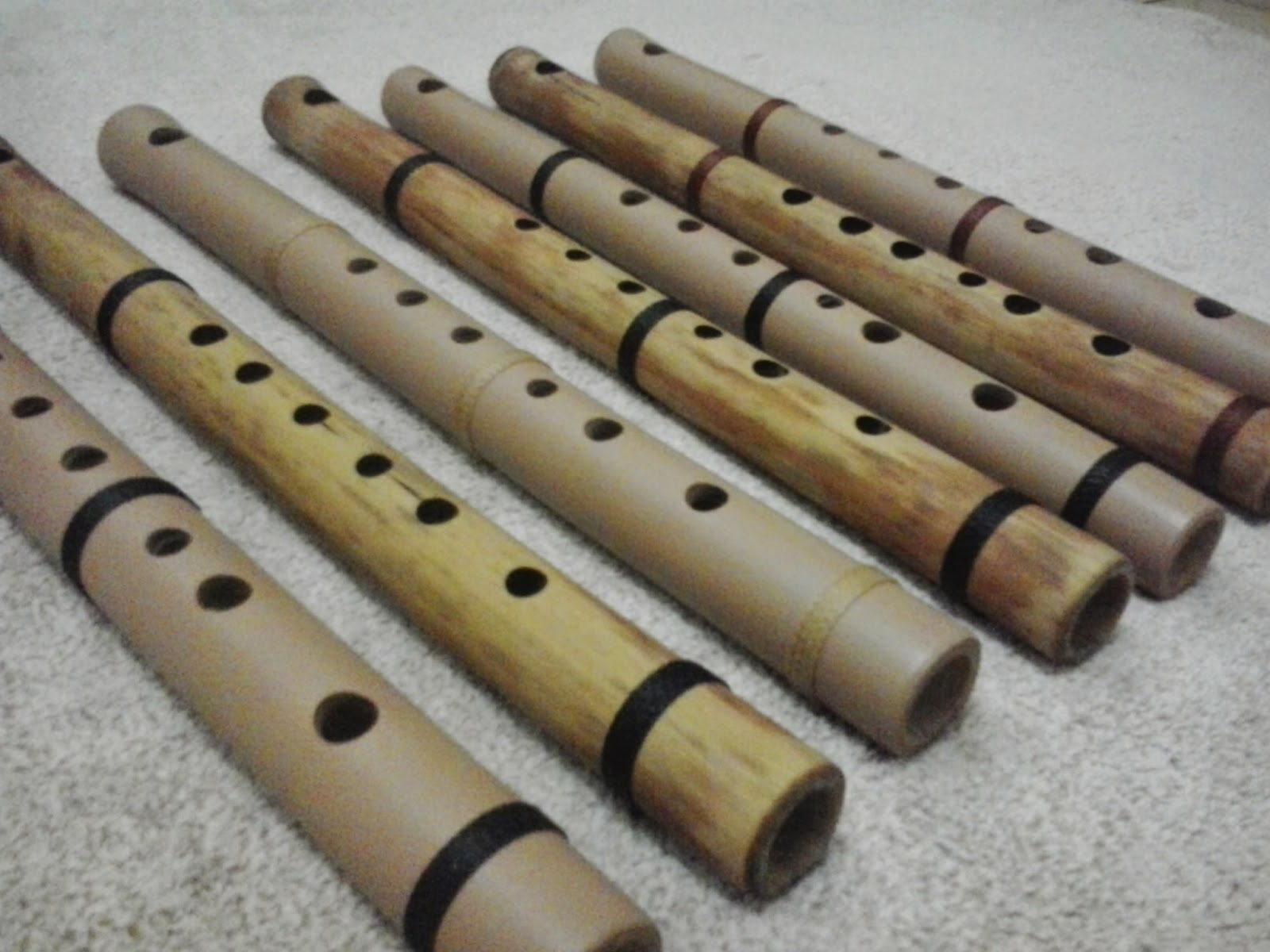 Pífano, Pífaro afinados em Dó - Flautas Artesanais