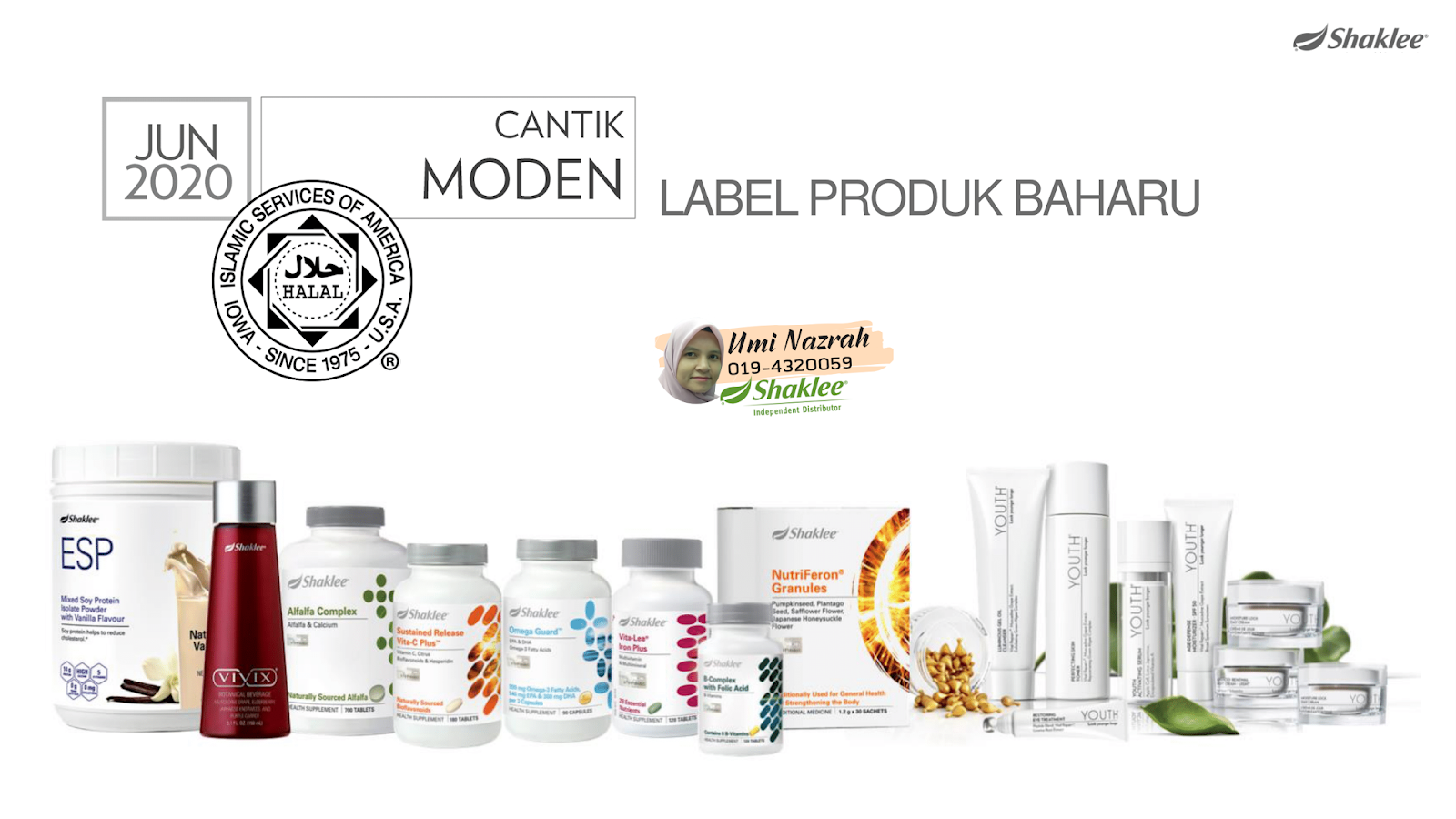 Produk Shaklee 2020 Terbaharu Kini Dengan Status Logo Halal | Umi Nazrah