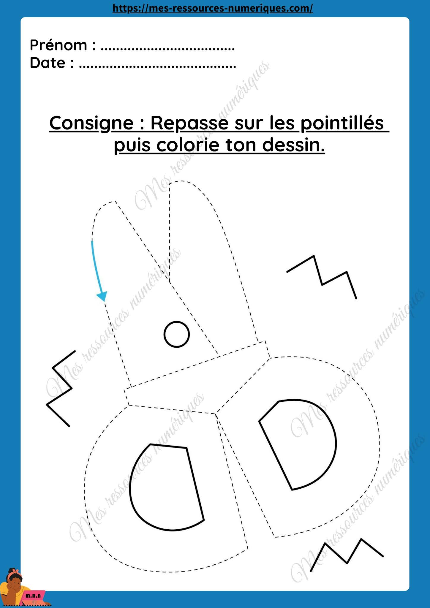 TÉLÉCHARGEZ GRATUITEMENT LE PDF - Activité : repasse sur les pointillés ...