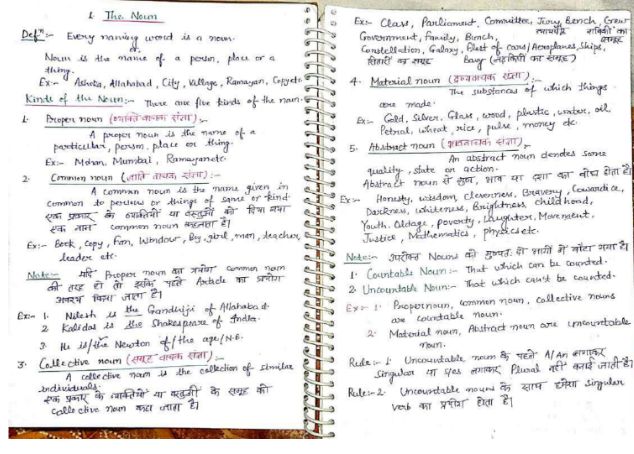 Satyendra tiwari sir English class notes handwriting English ...